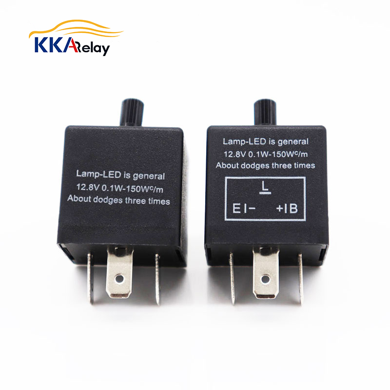 KKA-CF13-KT/CF14-KT 3Pin Adjustable LED Flasher Relay - 浙江库客安电气科技有限公司